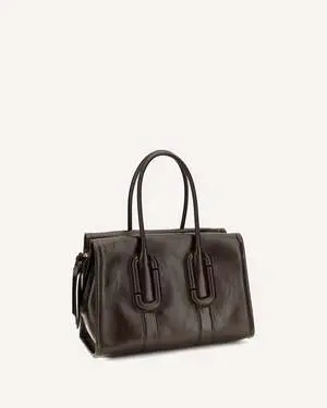 Marc Jacobs Babe City Tote Leather Handbag - Brown