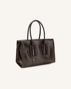 Marc Jacobs Babe City Tote Leather Handbag - Brown