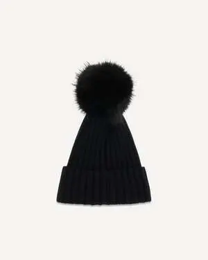 Moncler Wool Hat With Pon Pon