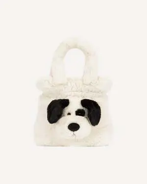 JELLYCAT Rufferty Puppy Handbag - White