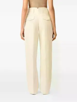 AMI Paris Cotton And Linen Two Pleats Trousers