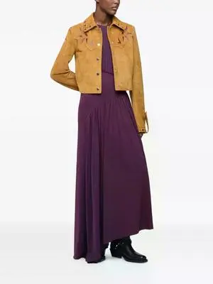 Rabanne Suede Graphic-detail Jacket