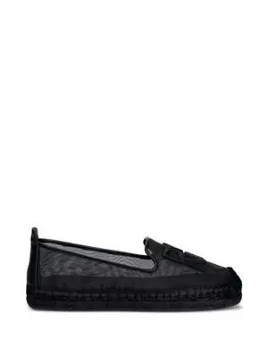 Dkny Logo-patch Mesh Espadrilles