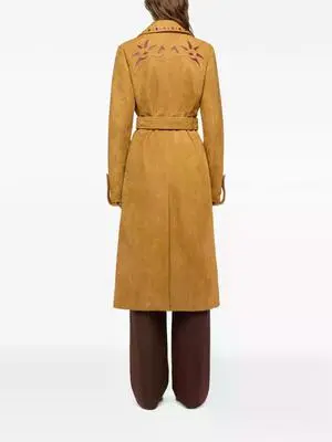 Rabanne Suede Trench Coat