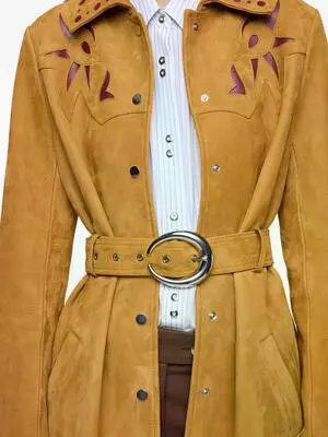 Rabanne Suede Trench Coat