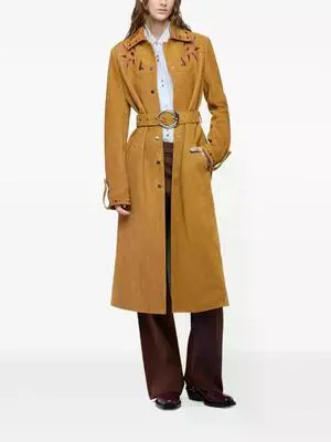 Rabanne Suede Trench Coat