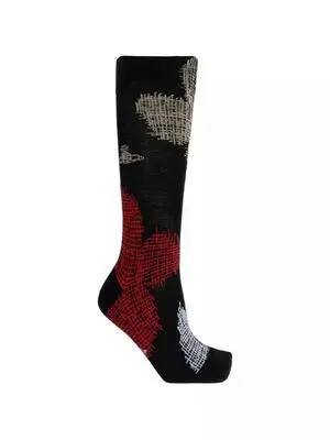 VIVIENNE WESTWOOD Orb-logo Intarsia-knit Socks