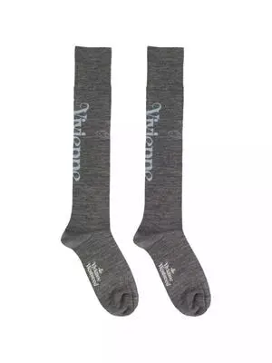VIVIENNE WESTWOOD Logo-embellishment Socks - Grey