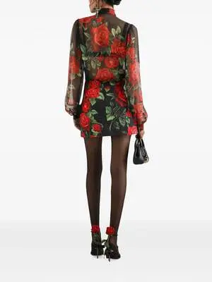 Dolce & Gabbana Mini Gonna Stampa Rose