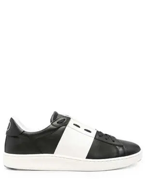 Valentino Garavani Open Royco Trainer In Nappa Calfskin - Black