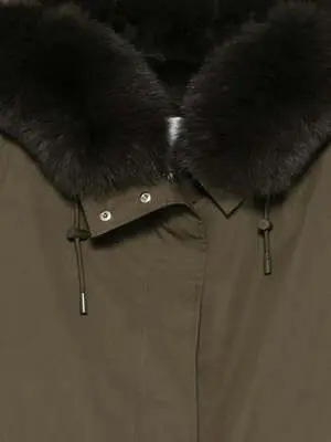 YVES SALOMON Fur Hood Long Parka