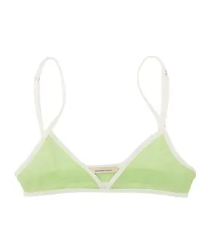 Paloma Wool Sheer Triangle Bralette - Green