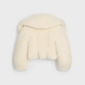 Celine Jacket In Fluffy Wool