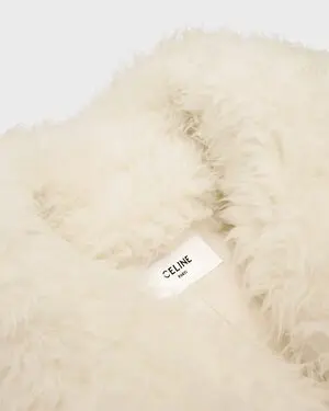 Celine Jacket In Fluffy Wool
