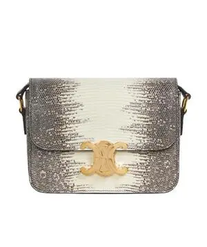 Celine Teen Triomphe Bag In Lizard - Multicolor
