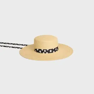Celine Ribbon Hat In Straw