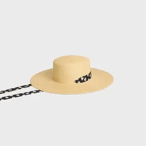 Celine Ribbon Hat In Straw