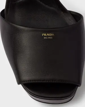 Prada Nappa Leather Platform Sandals