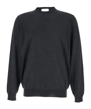LARDINI Long Sleeved Crewneck Jumper - Grey