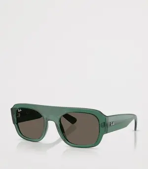 Ray-ban Rb2218 Irregular Frame Sunglasses - Green