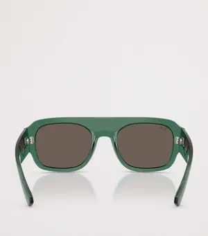 Ray-ban Rb2218 Irregular Frame Sunglasses - Green