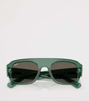 Ray-ban Rb2218 Irregular Frame Sunglasses - Green