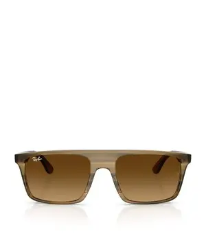 Ray-ban Rb2222 Square Frame Sunglasses - Green
