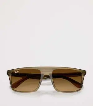 Ray-ban Rb2222 Square Frame Sunglasses - Green
