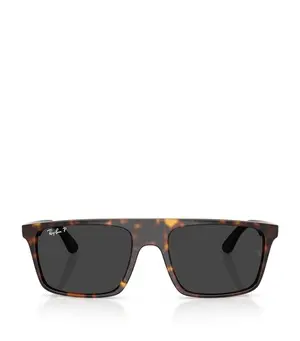 Ray-ban Tortoiseshell Square Frame Sunglasses - Brown