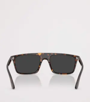 Ray-ban Tortoiseshell Square Frame Sunglasses - Brown