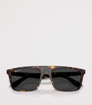 Ray-ban Tortoiseshell Square Frame Sunglasses - Brown