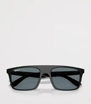 Ray-ban Rb2222 Square Frame Sunglasses - Black