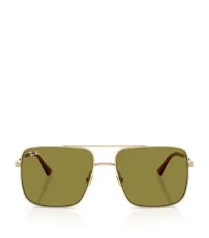 Ray-ban Rb3758 Ari Bio-based Square Sunglasses - Gold