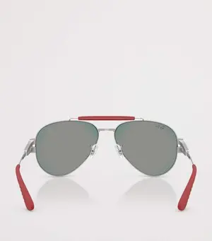 Ray-ban Scuderia Ferrari Collection Phantos Sunglasses - Silver