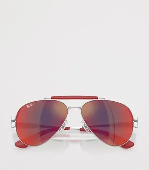 Ray-ban Scuderia Ferrari Collection Phantos Sunglasses - Silver