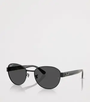Ray-ban Rb3766 Polarized+ Lenses Square Sunglasses - Black