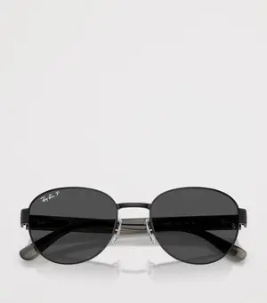 Ray-ban Rb3766 Polarized+ Lenses Square Sunglasses - Black