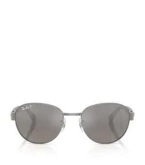 Ray-ban Ray-Ban Polarized+ Lenses Square Frame Sunglasses Grey