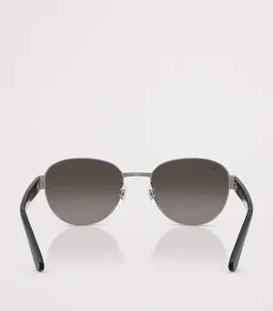Ray-ban Polarized+ Lenses Square Frame Sunglasses - Grey