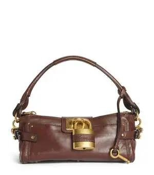 Chloé Small Leather Paddington Top Handle Bag - Brown