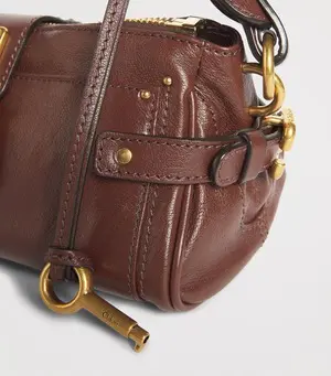Chloé Small Leather Paddington Top Handle Bag - Brown