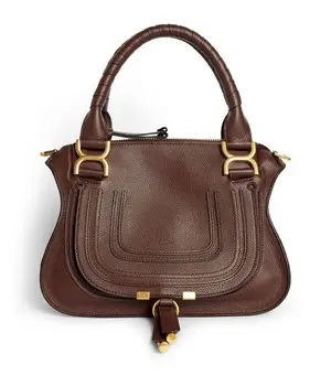 Chloé Small Leather Marcie Top-handle Bag - Brown