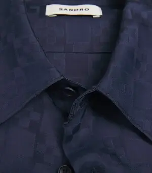 Sandro Jacquard Square Cross Shirt