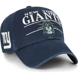 '47 New York Giants Throwback Graphic Clean Up Adjustable Hat - Navy