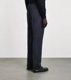 Pal Zileri Virgin Wool Drawstring Trousers