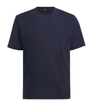 Herno Wool Logo T-shirt - Navy
