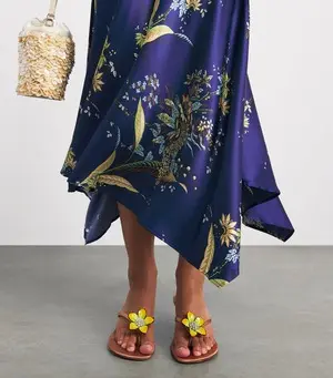 Staud Silk Portia Midi Dress
