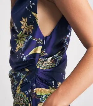 Staud Silk Portia Midi Dress