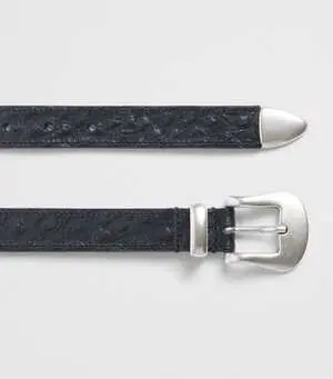 MOLEBO Embossed Leather Western Belt