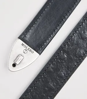 MOLEBO Embossed Leather Western Belt